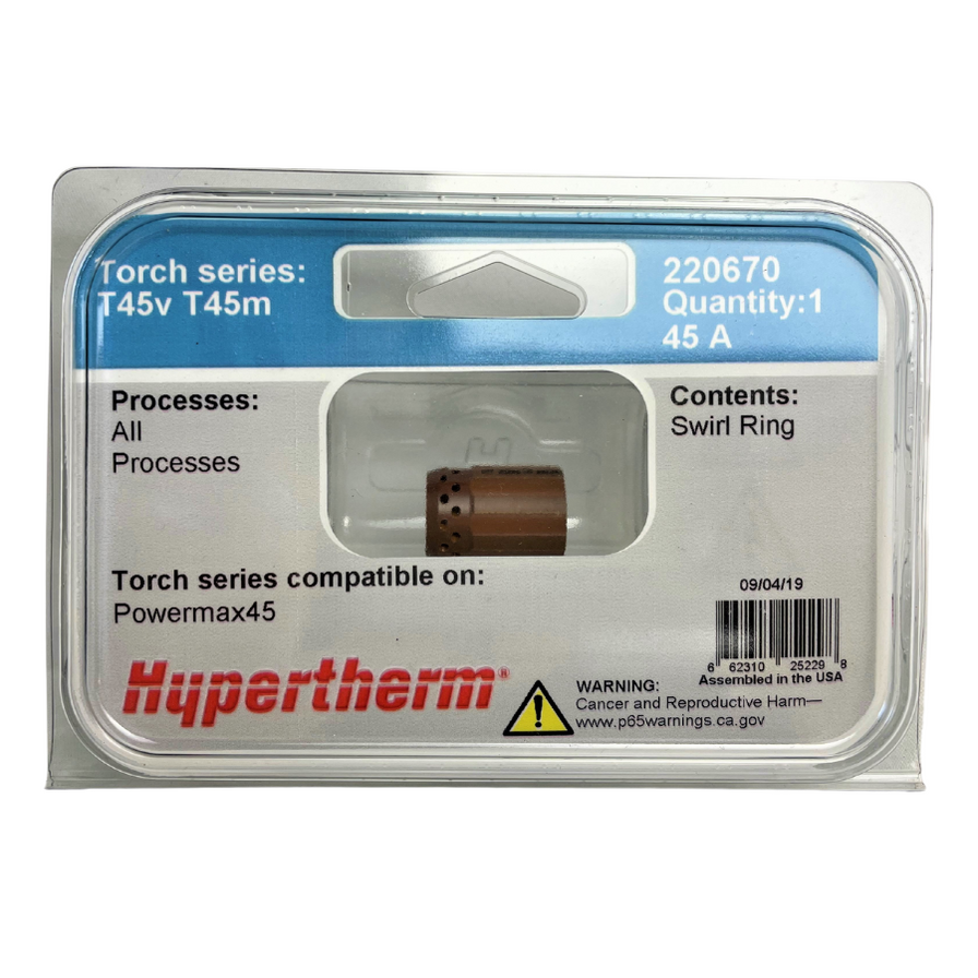 Wirbelring 15-45A für Duramax LT PMX-45XP 220670 | PrimeWelding